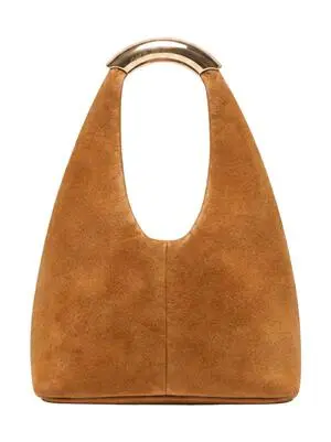 Dolce Vita Evelisse Faux Leather Hobo Bag With Metallic Hoop Handle - Tan