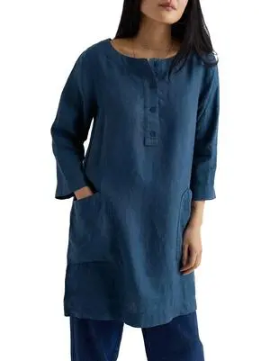 SEASALT CORNWALL Linen Tunic - Dusk