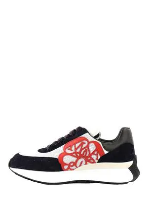 Alexander McQueen Sprint Runner Sneakers - Black/white/red