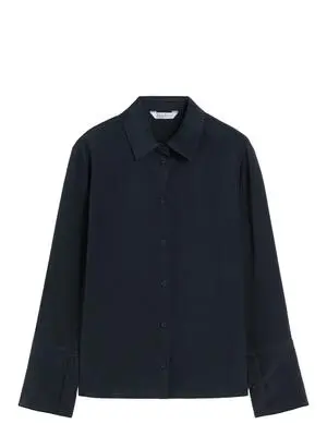 Max Mara Silk Crêpe De Chine Shirt - Ultramarine