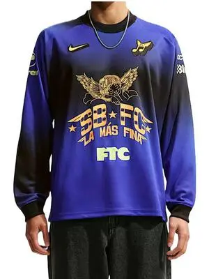 Nike Long Sleeve Graphic T-shirt - Dark Concord