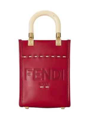 Fendi Calfskin Sunshine Shopper - Red