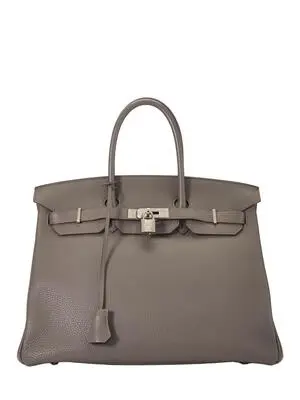 Hermès Birkin 35 Togo Leather Bag - Grey