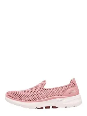 Sketchers Go Walk Slip On Sneakers - Pink/white