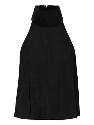 IRO PARIS Sleeveless High-neck Top With Cutout Details - Black