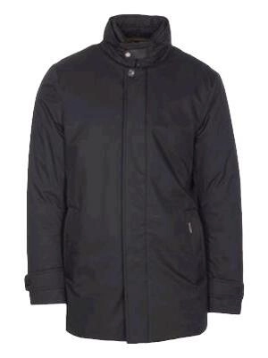 MOORER Long-sleeved Stand-up Collar Jacket - Black