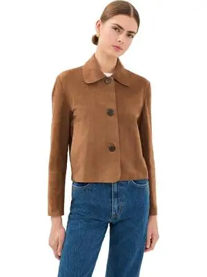 ARMA ARMA Emy Goat Suede Jacket Saddle