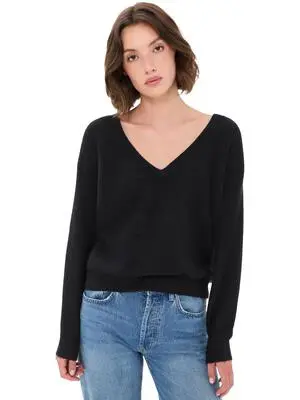 American Vintage Damsville V-neck Sweater - Noir