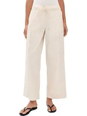 3.1 Phillip Lim Double Waistband Poplin Pants - Stone