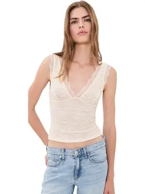 FREE PEOPLE Loved You First Lace Blouse