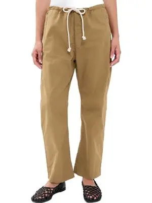 JAMIE HALLER Cotton Rope Tie Pants - Camel