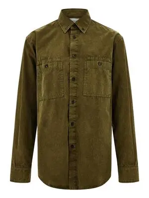 FERRAGAMO Button Down Work Shirt - Green