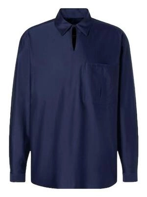 Giorgio Armani Cotton And Silk Shirt - Blue