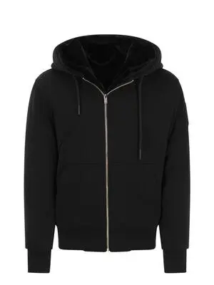 Moose Knuckles Classic Bunny Faux Fur Lined Hoodie - Black
