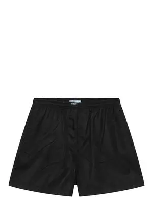 Prada Re-nylon Wide Leg Shorts - Black