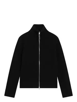 MAISON MARGIELA Maison Margiela Wool-Blend Zip Cardigan Black