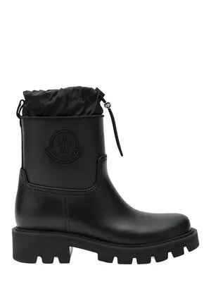 Moncler Kickstream Pvc And Nylon Rain Boots - Black