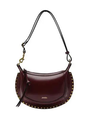 Isabel Marant Étoile Oskan Moon Shoulder Bag In Calfskin - Red