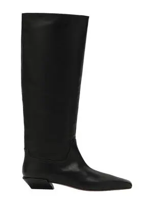 Paris Texas Bettina Boot 25 Calfskin Leather Boots - Black