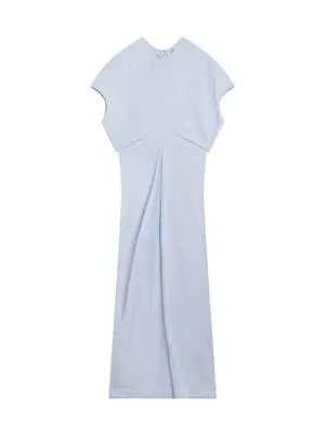 TOTEME Fluid Viscose Satin Dress - Blue