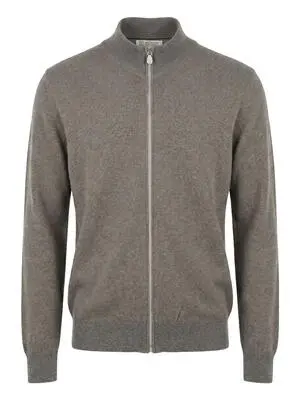 Brunello Cucinelli BRUNELLO CUCINELLI Cashmere Zipped Cardigan Multicolor