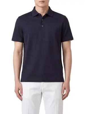 Zegna Polo Shirt Navy - Blue