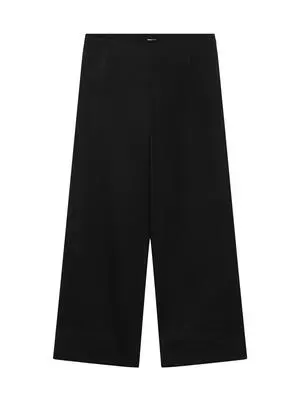 TOTEME Fluid Satin Viscose Trousers - Black