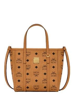MCM MCM Visetos Monogram Canvas Mini Toni Shopper