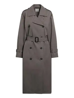 TOTEME Double-breasted Cotton-blend Trench Coat - Gray