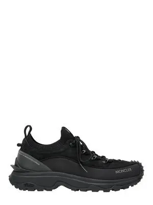 Moncler Trailgrip Lite3 Suede Leather Sneakers - Black