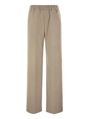 Herno Wide-leg Trousers - Cream