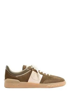 Valentino Garavani Suede And Leather Paneled Sneakers - Multicolor