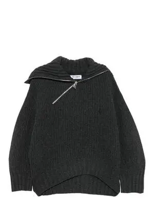 Attico Wool And Cashmere Ribbed Knit Sweater - Multicolor