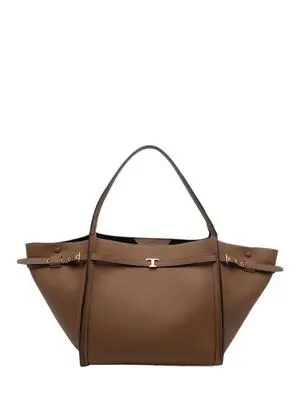 TOD'S Timeless Medium Leather Tote Bag - Multicolor