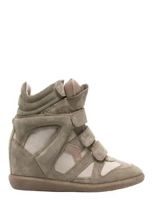 Isabel Marant Étoile Bekett Suede Wedge Sneakers - Multicolor