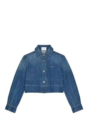 Givenchy Blue Embroidered Denim Jacket - Multicolor