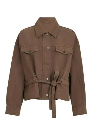 Brunello Cucinelli Linen Cropped Jacket - Multicolor