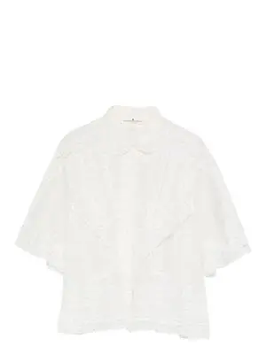 ERMANO SCERVINO Ermanno Scervino Cotton And Silk Embroidered Shirt - Multicolor