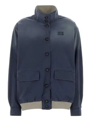 Miu Miu Fall/winter 2026/2027 Cotton Jacket - Blue