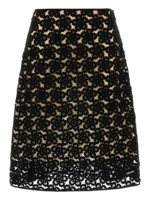 Miu Miu Lace Skirt - Black