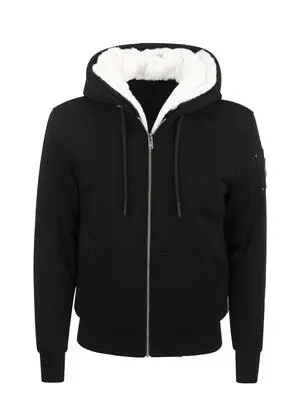 Moose Knuckles Classic Bunny Faux Fur Lined Hoodie - Black