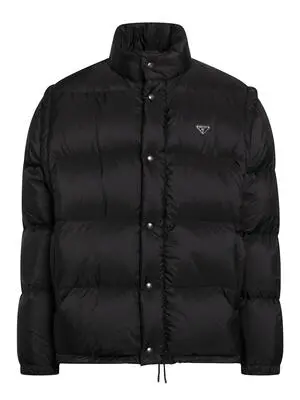 Prada Re-nylon Convertible Down Jacket - Black