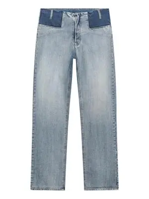 MAISON MARGIELA Patchwork Indigo Denim Jeans - Blue