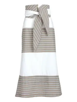 Silvia Tcherassi Lyla Cotton Maxi Skirt - Stripe
