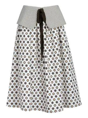 Silvia Tcherassi Printed Maxi Skirt - Olive