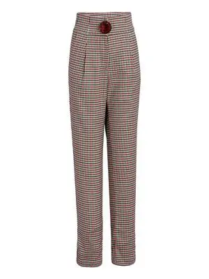 Silvia Tcherassi Luca Straight Leg Pants - Plaid