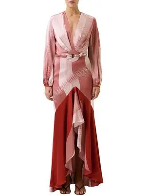 Silvia Tcherassi Mairet Silk Maxi Dress - Multi