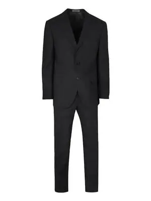 Corneliani Single-breasted Virgin-wool Suit - Grey