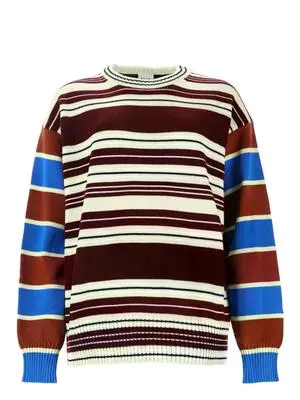 Paul Smith Striped Crew-neck Sweater - Brown