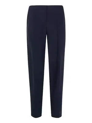 Liviana Conti Pressed-crease Straight-leg Trousers - Black